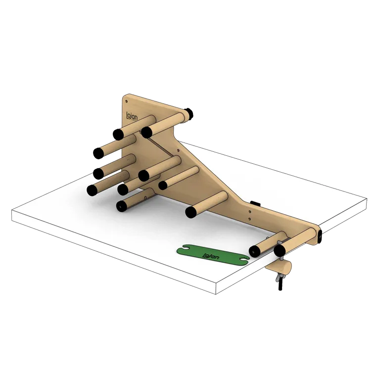3-in-1 Inkle loom - Lojan wheels and looms