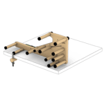 3-in-1 Inkle loom - Lojan wheels and looms