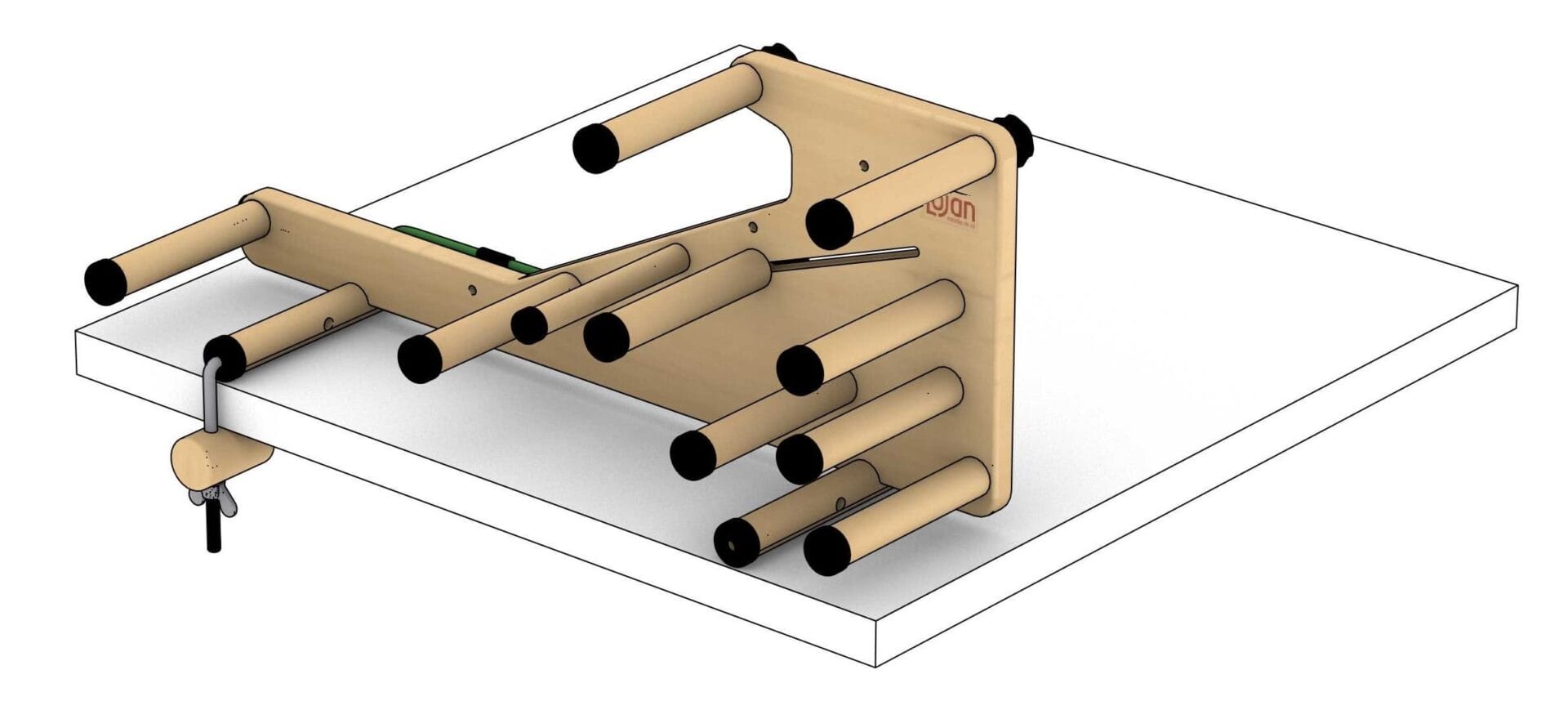 Inkle loom - Lojan wheels and looms